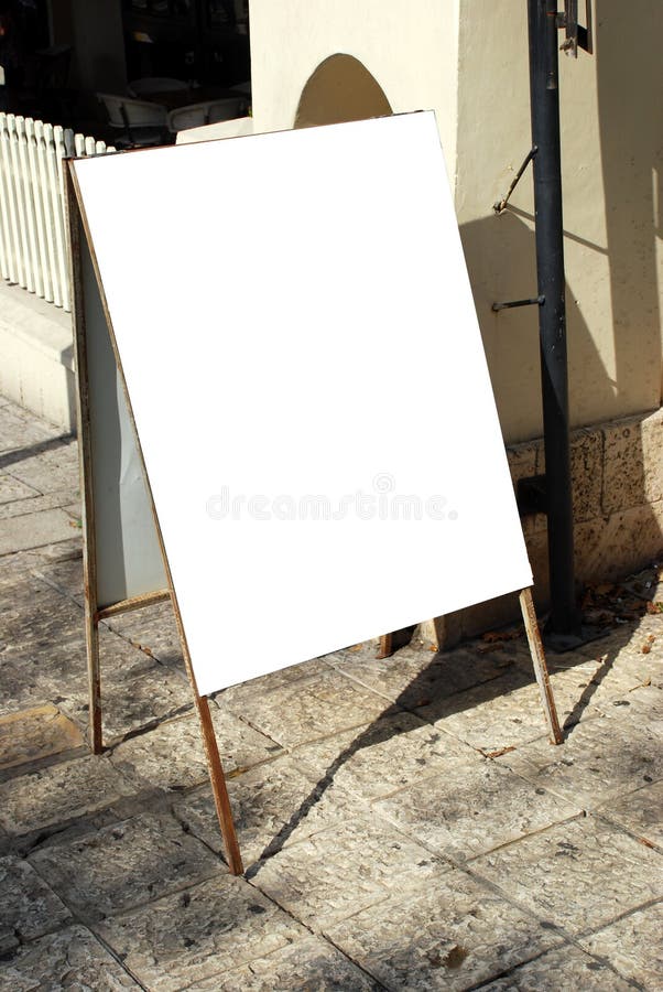 Blank Sign with a Copy Space Area Stock Image - Image of copy, blank ...