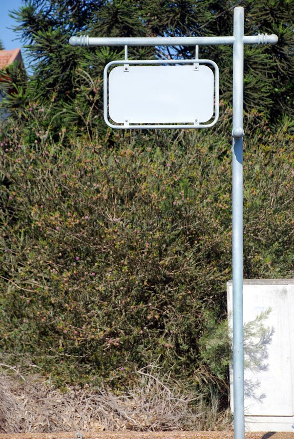 Blank Sign with a Copy Space Area Stock Image - Image of landscape ...