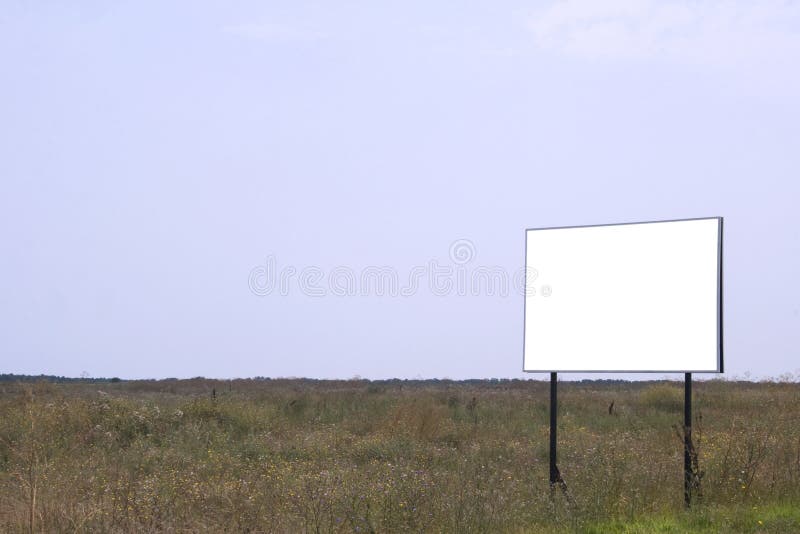 Blank sign in field stock image. Image of canvas, board - 6894465