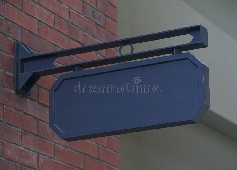 Blank sign stock image. Image of store, entrance, hanging - 222943699