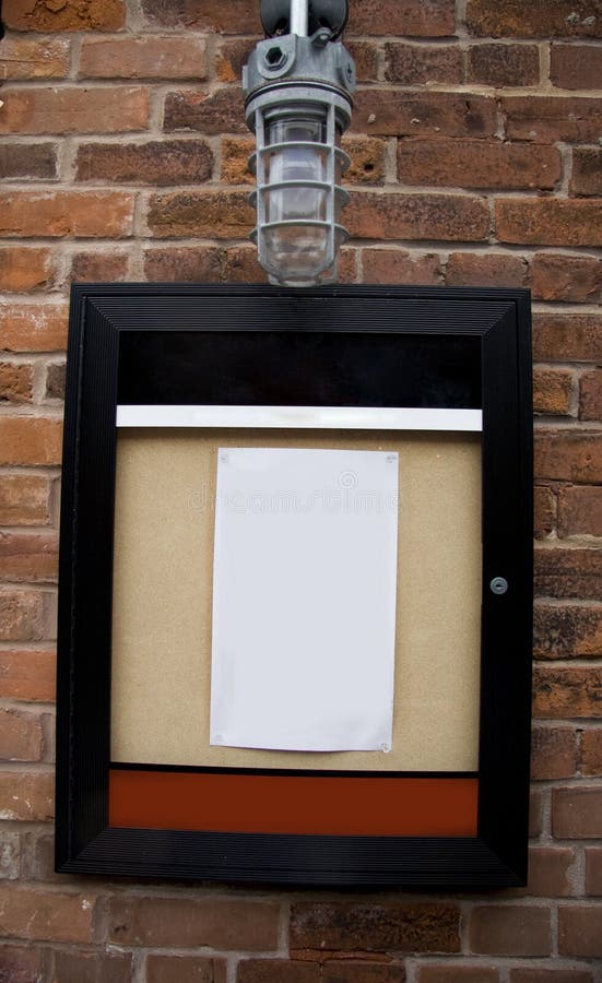 Blank Sign Incased In Box Picture. Image: 3921895