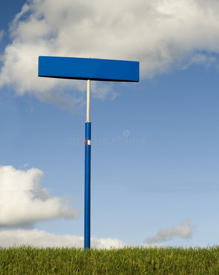 Blank Sign Post stock image. Image of warning, cloud, instruction - 9663215