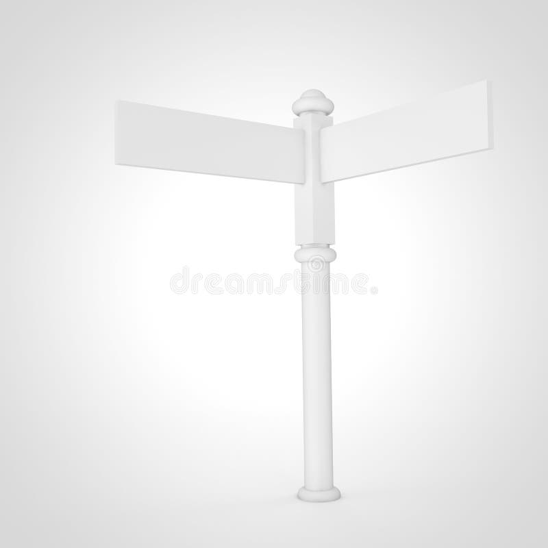 Blank Sign Post stock illustration. Illustration of arrow - 34601102