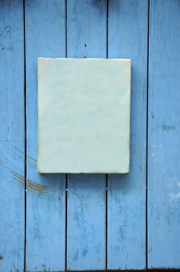 Blank Sign Post on Wood Block Stock Photo - Image of memo ...