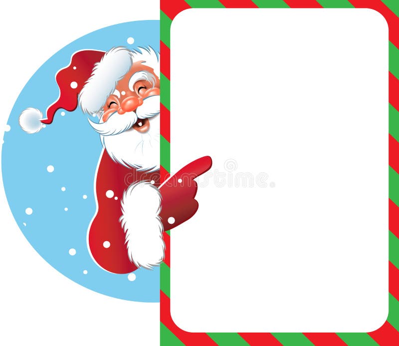 Blank sign - Santa stock vector. Illustration of board - 21886136