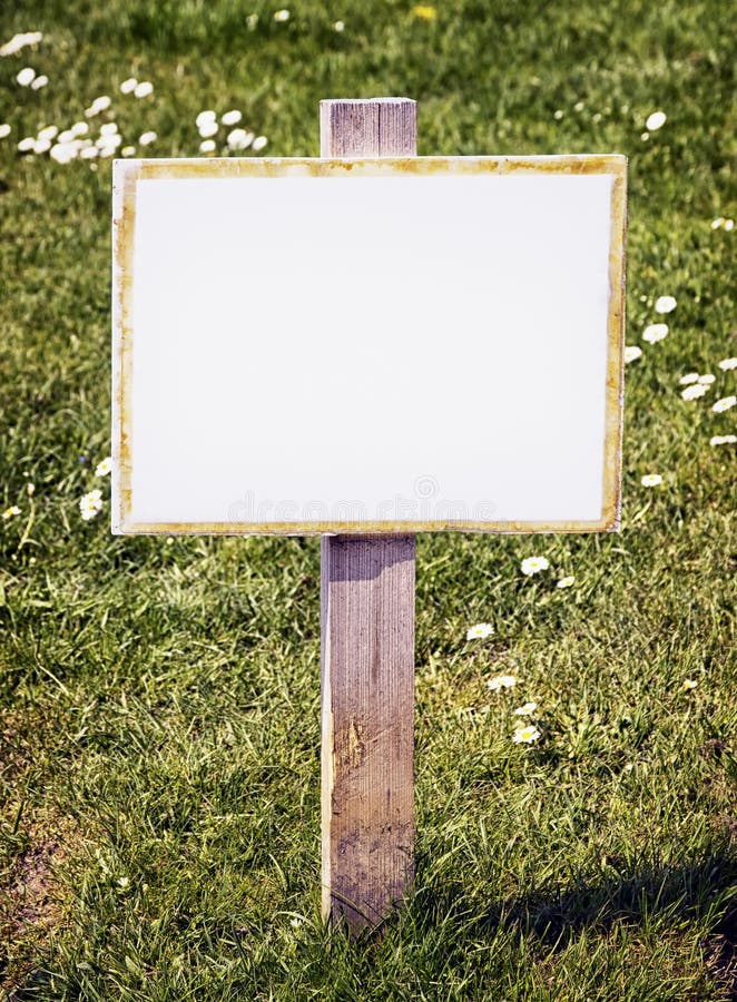 Blank sign stock image. Image of clean, outdoors, oldfashioned - 35194173