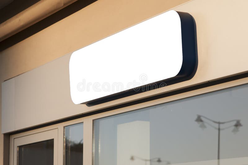 Blank store banner stock image. Image of advertise, boost - 107636937