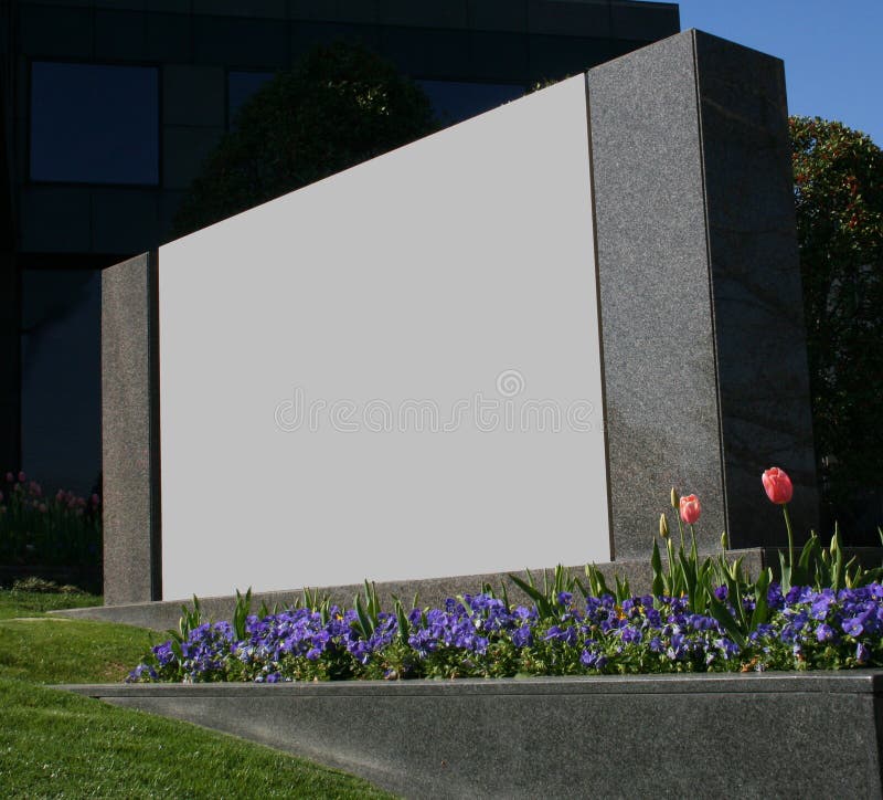 Blank Sign Two stock image. Image of business, outdoors - 761915