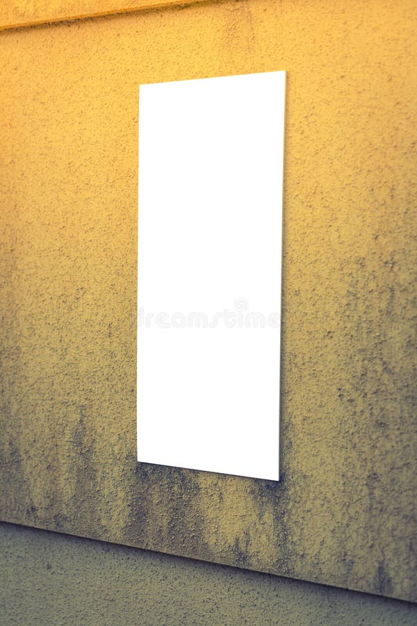 Blank sign on wall . stock image. Image of oldfashioned - 73443417