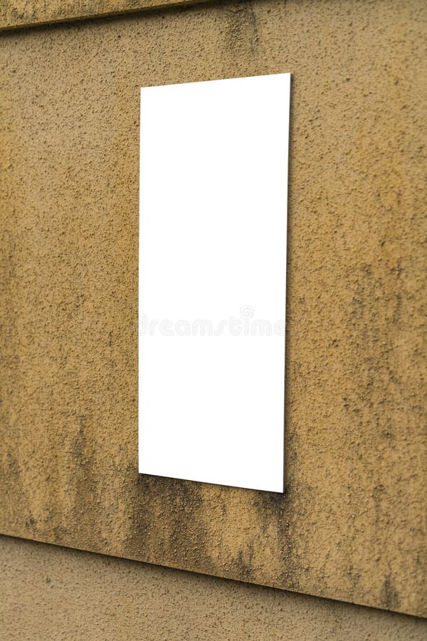 Blank sign on wall . stock image. Image of oldfashioned - 73443417