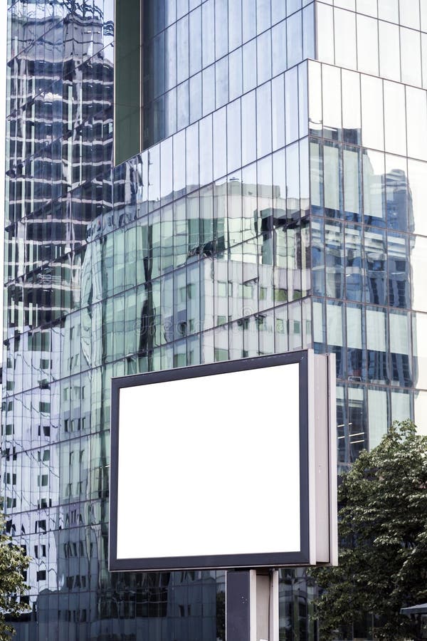 Blank signage stock image. Image of clear, adboard, advertisement ...