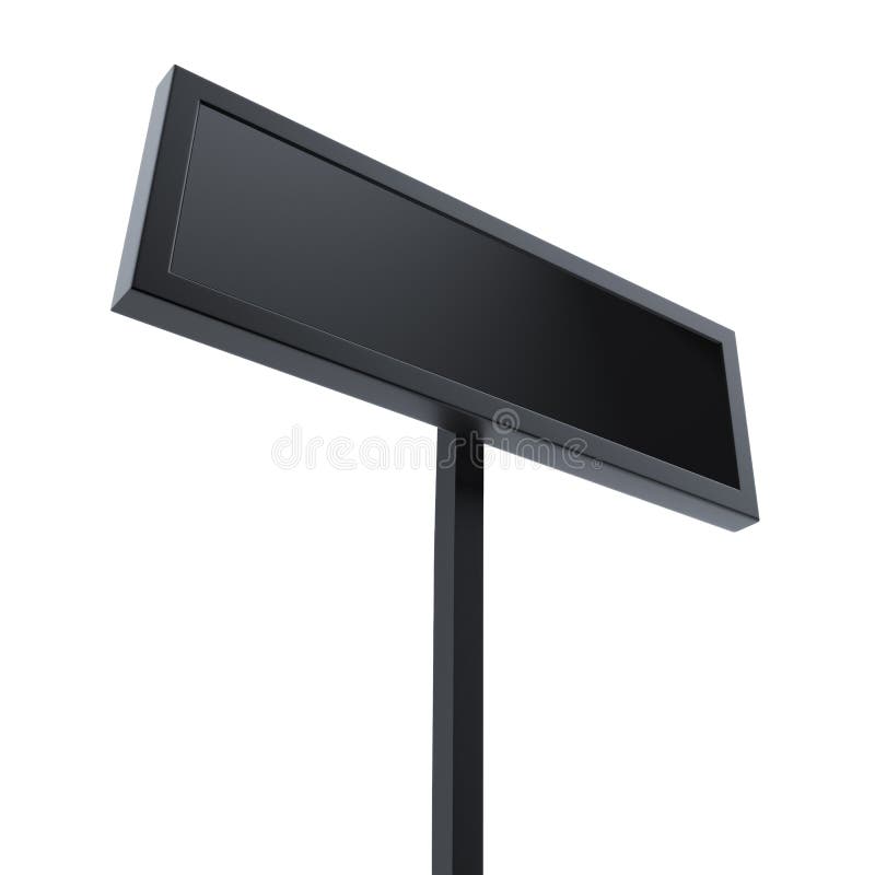 Blank signage stock illustration. Illustration of mockup - 100637903