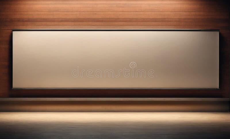 A Blank Signboard or Billboard, Offering Ample Space for Adding Text ...