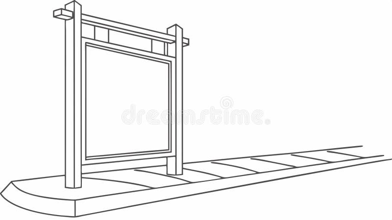 Blank Signboard for Custom Text, Vector Design Generative AI Stock ...