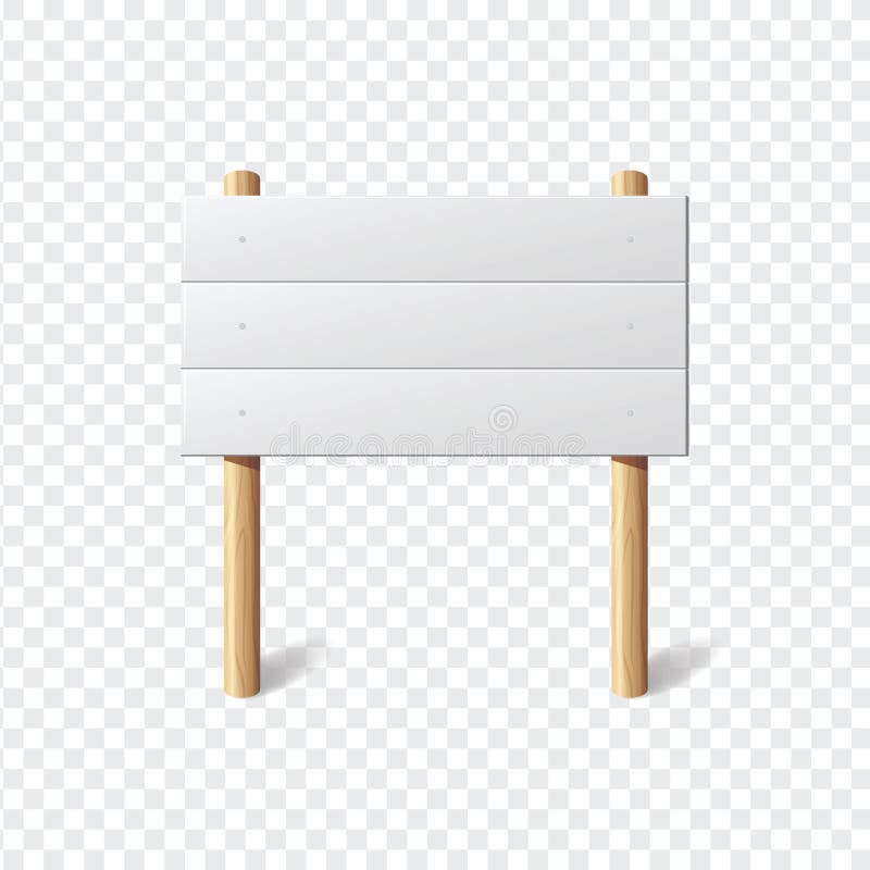 Blank Signboard. Empty Signage Banner Stock Vector - Illustration of ...