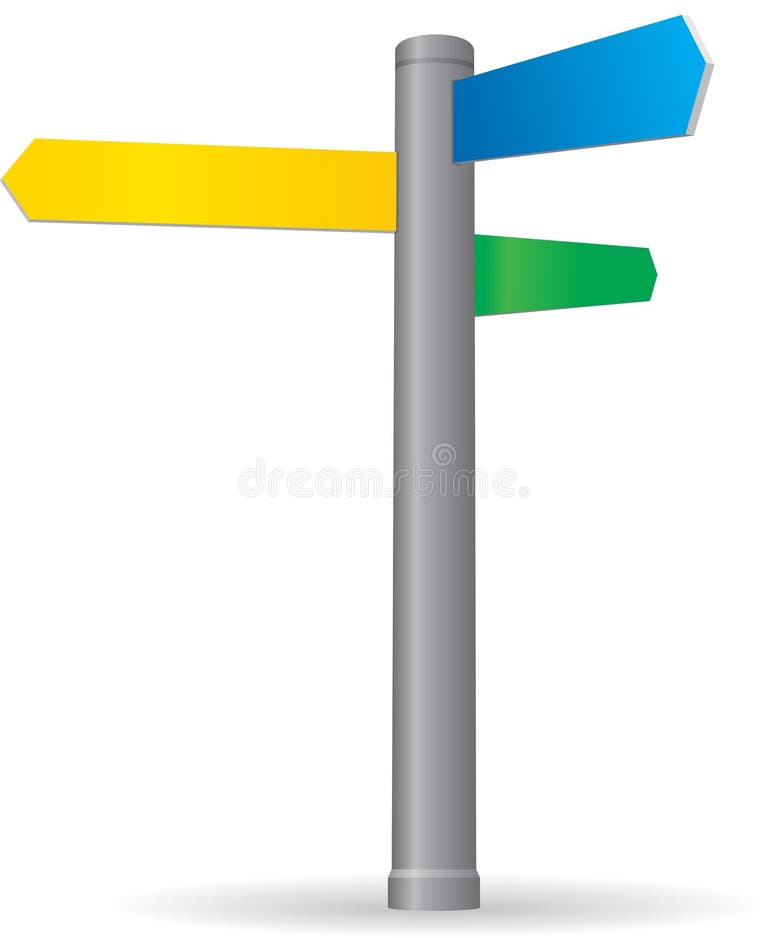 Blank Signpost Stock Illustrations – 39,343 Blank Signpost Stock ...