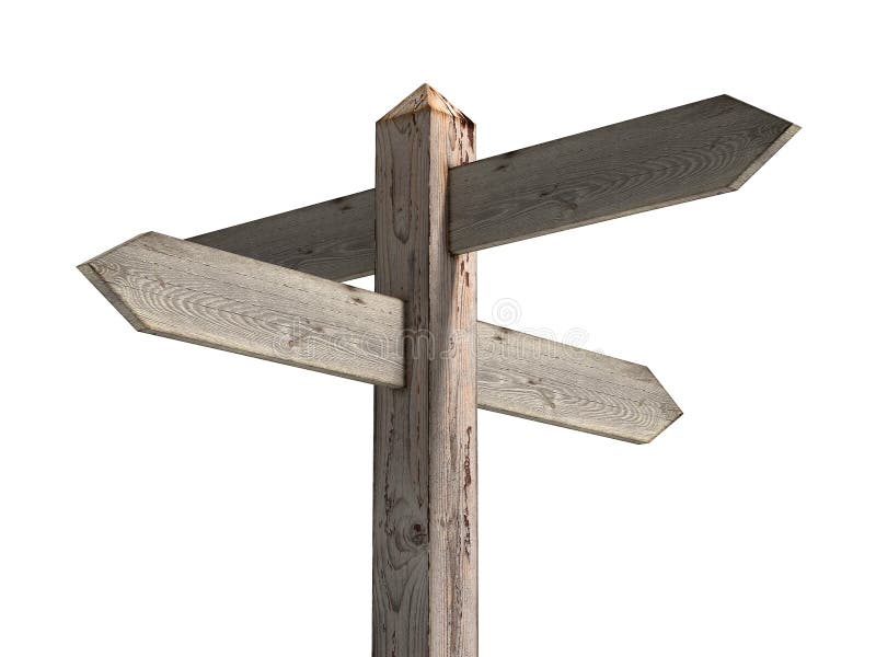 Blank Signpost. Vector Illustration. Stock Illustration - Illustration ...