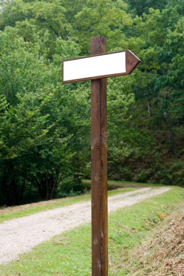 Blank signpost stock photo. Image of forest, guidance - 18267856