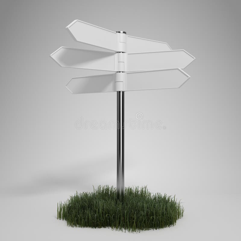 Blank signpost stock illustration. Illustration of empty - 18221457