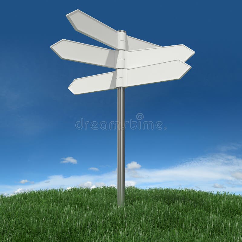 Sign Post stock vector. Illustration of lost, question - 16904341
