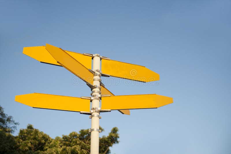 Blank signpost stock image. Image of signpost, empty - 28133613