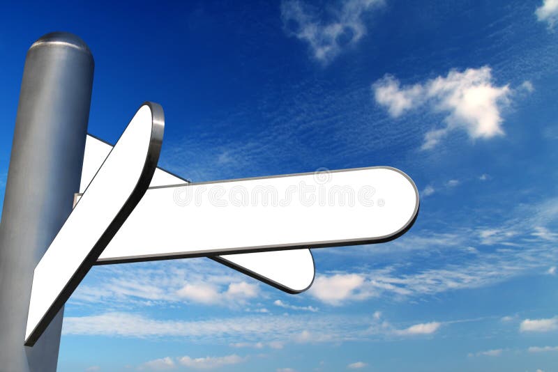 Blank signpost stock photo. Image of forward, direction - 4943878