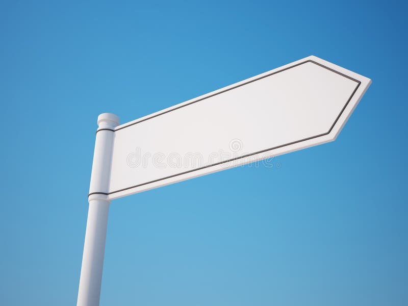 Blank Signpost stock illustration. Illustration of guidepost - 45220663