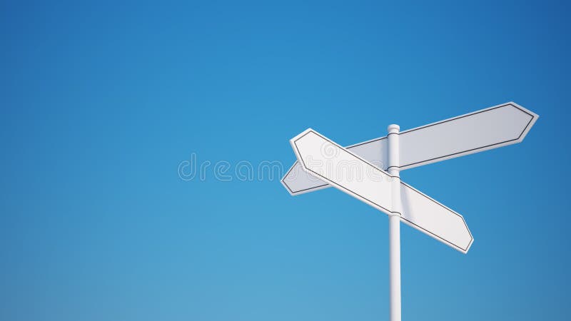 Blank Signpost stock illustration. Illustration of actions - 45221644
