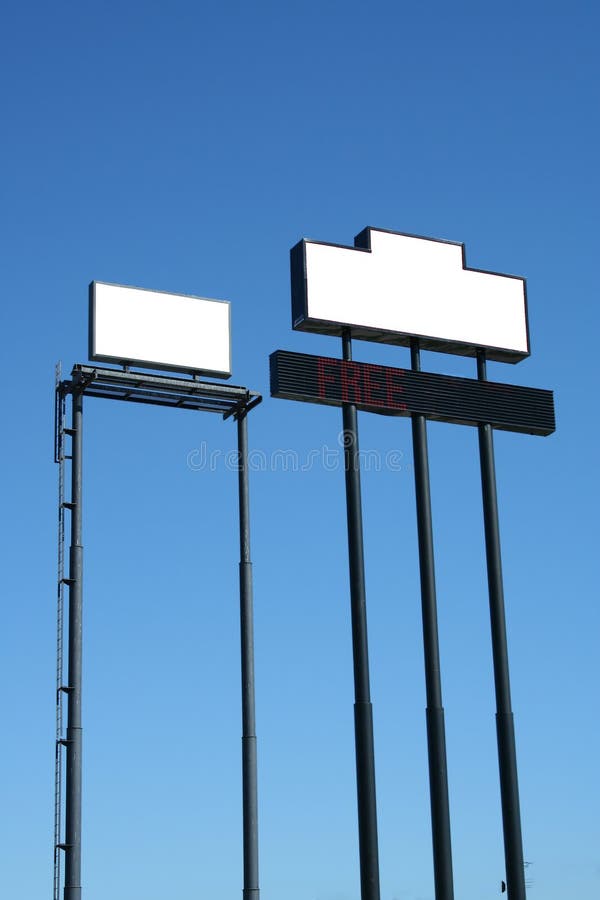 Blank Signs stock photo. Image of isolated, highway, business - 3330852