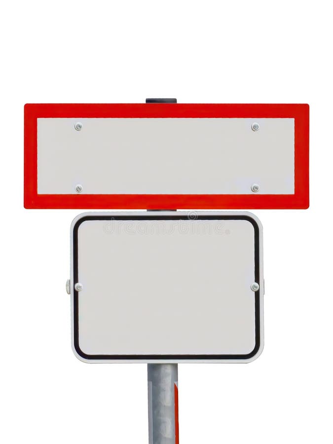Blank Signs with Plenty of Free Space for Own Text Stock Image - Image ...
