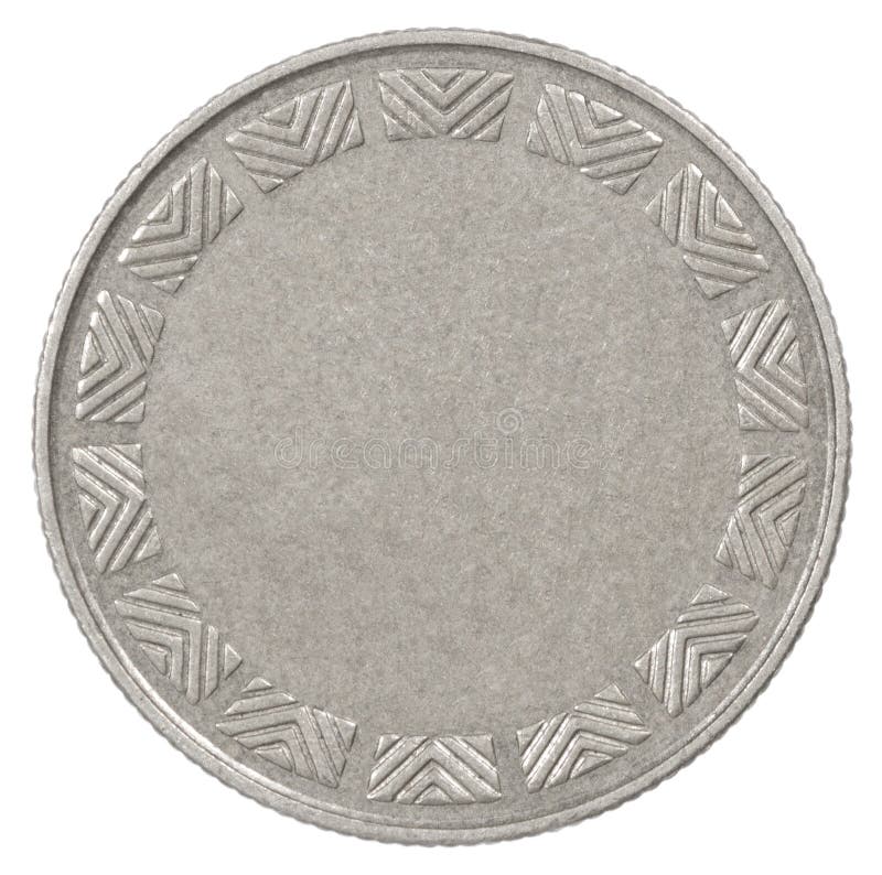 Blank silver coin stock image. Image of financial, award - 49093655