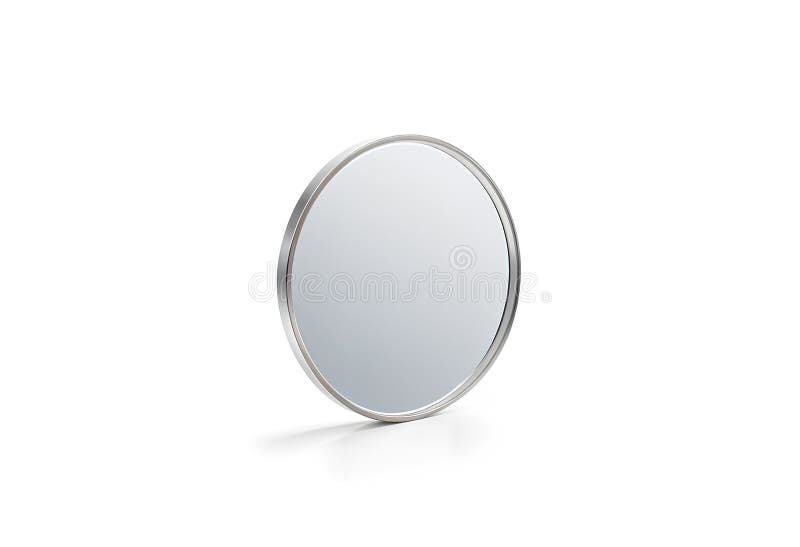 Blank Silver Coin Mock Up, Isolated, Side View, 3d Rendering. Stock ...