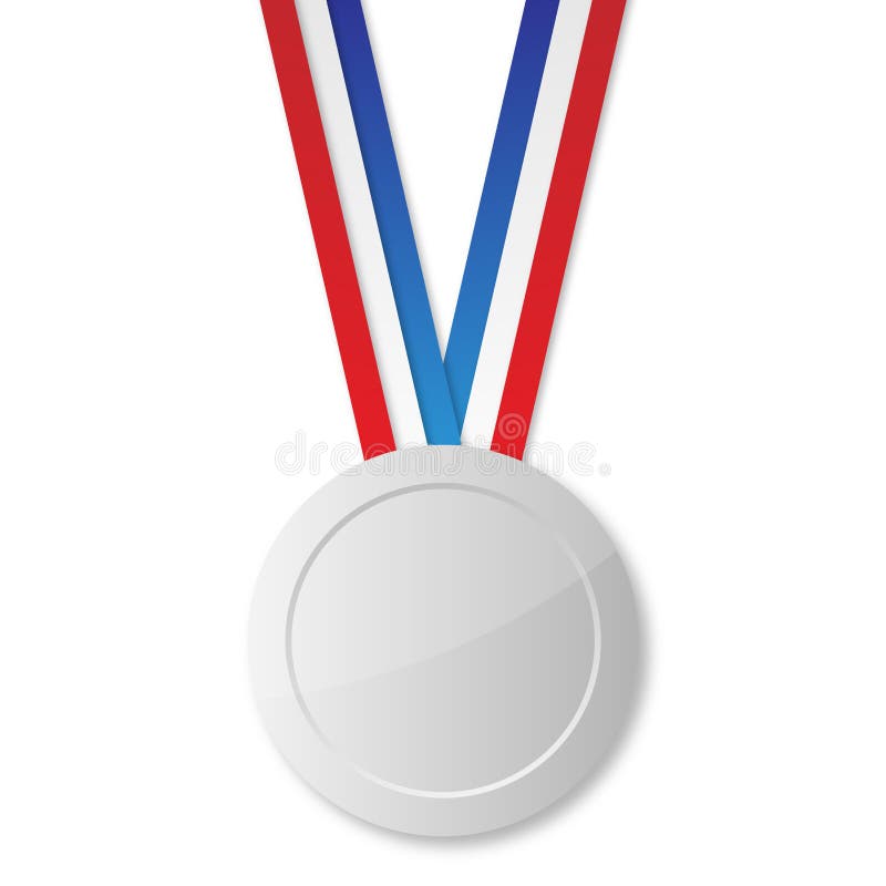 Silver Medal, Seal, Vector Illustration Stock Vector - Illustration of ...