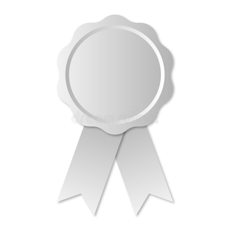 Blank Silver Award Isolated Vector Illustration Stock Vector ...