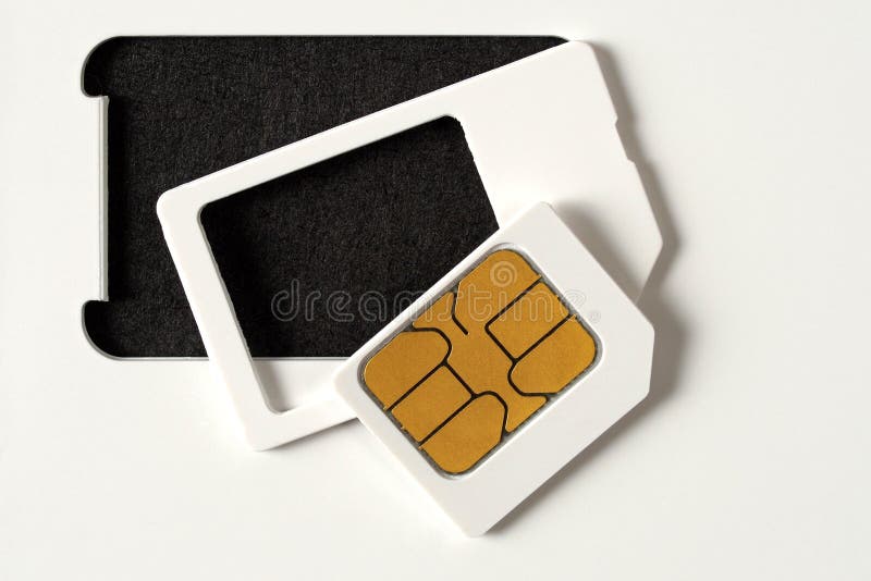 Blank SIM card stock photo. Image of card, communication - 35857706