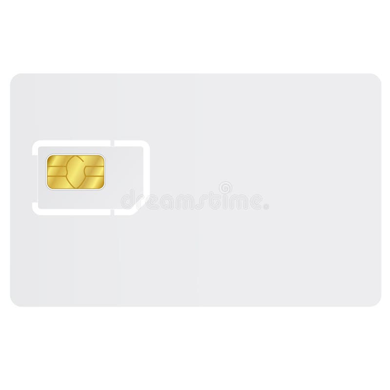 Blank Micro Sim Card Carrier Stock Photo - Image of carrier, handy ...