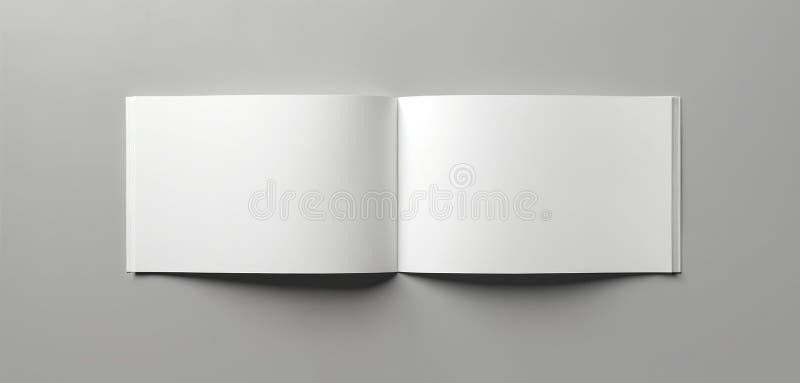Blank A4-sized Bi-fold Brochure Mockup with Front Page, Inside Spread ...