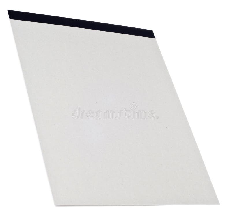 Blank Sketch Pad Ready For Creativity Stock Image - Image of school ...