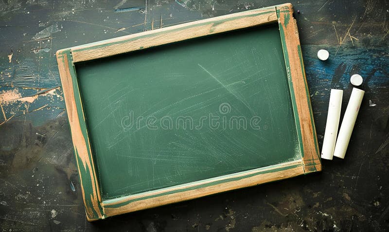 Blank Slate Chalkboard with Room for Copy Stock Illustration ...