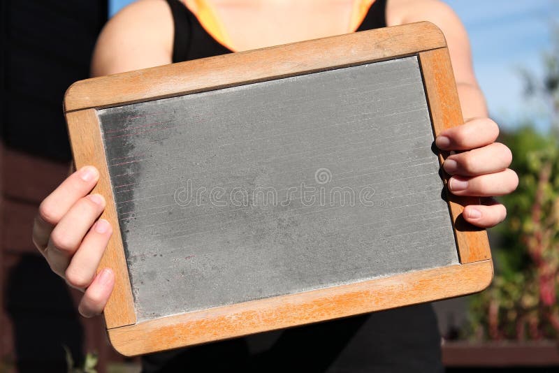 Blank slate stock image. Image of vintage, information - 106641085
