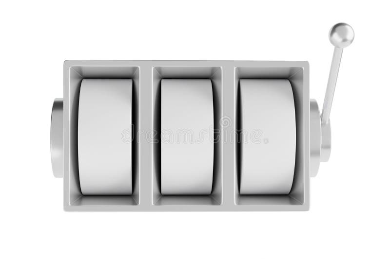 Blank Slot Machine with Spin Elements and Lever Arm . 3d Rendering ...