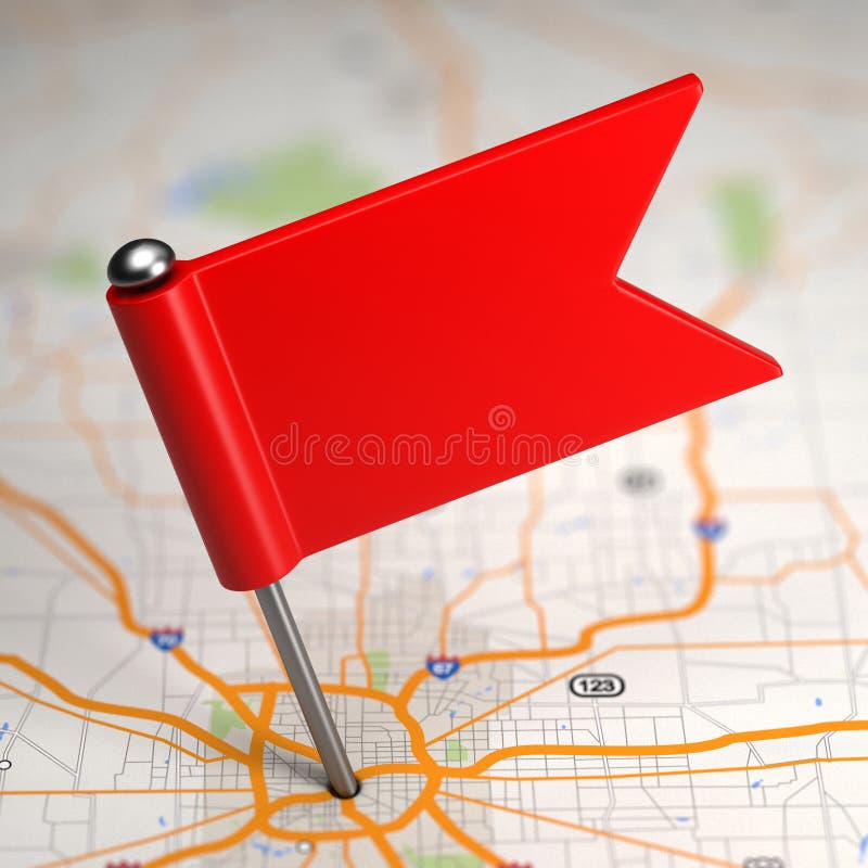 Blank Small Flag on a Map Background. Stock Photo - Image of ...