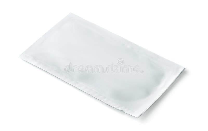 Blank Small Plastic Packet Design Mockup, 3d Illustration, Stock Photo ...
