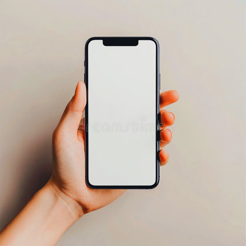 Blank Smartphone Screen Mobile App Mockup for UIUX Design Stock ...