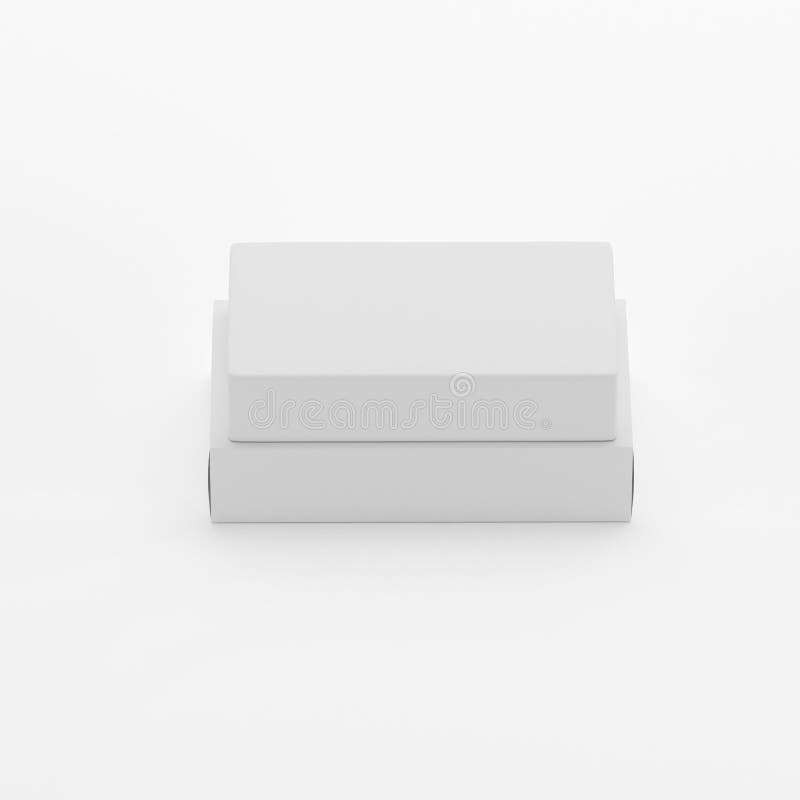 Blank Soap & Box Packaging Mock-Up Template on White Background, Ready ...