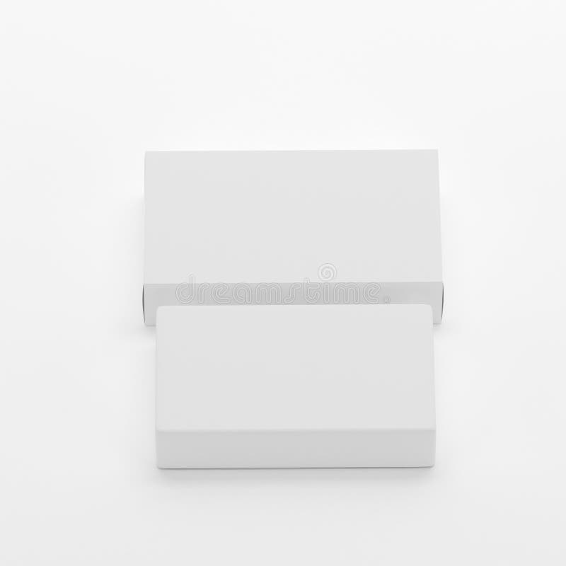 Blank Soap & Box Packaging Mock-Up Template on White Background, Ready ...