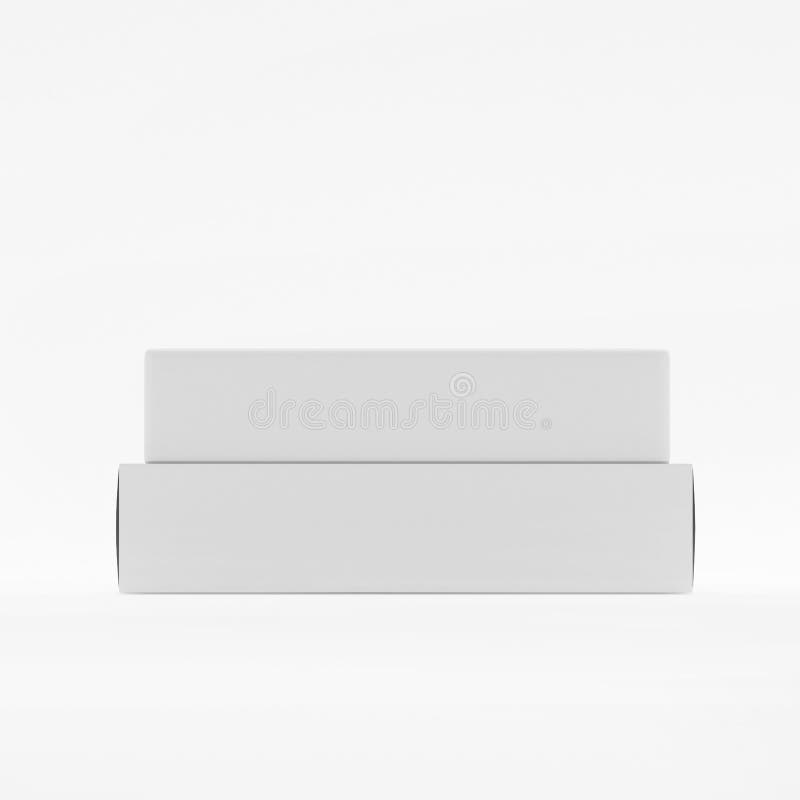 Blank Soap & Box Packaging Mock-Up Template on White Background, Ready ...