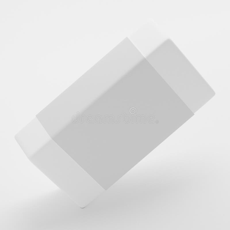 Blank Soap & Box Packaging Mock-Up Template on Isolated White ...