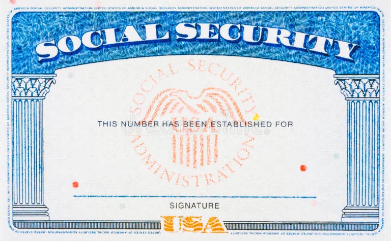 212 Blank Social Security Card Stock Photos - Free & Royalty-Free Stock ...