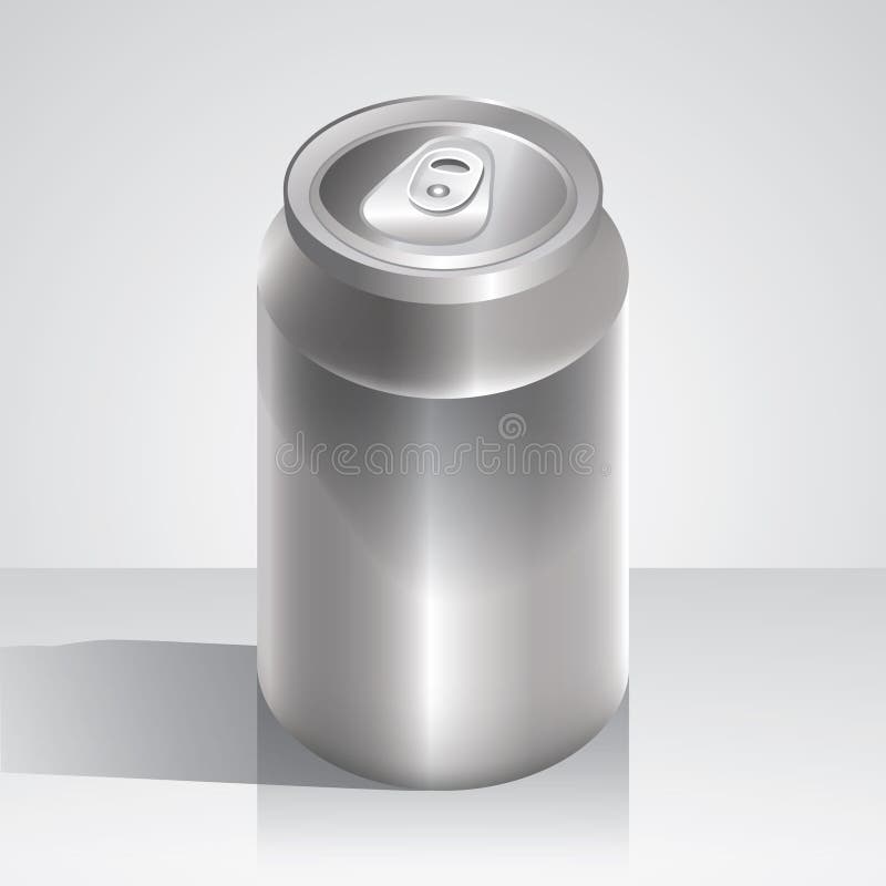 Blank Soda Can. Vector Illustration Decorative Design Stock Vector ...